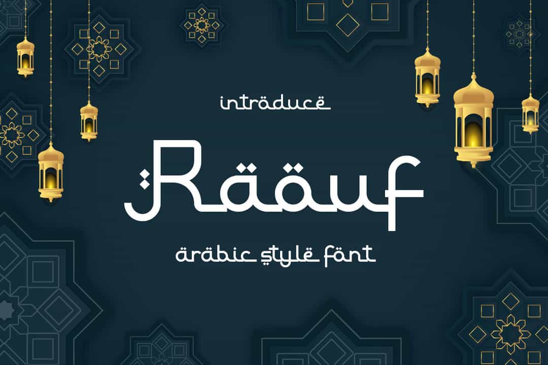 Raouf Font | Font Scoop