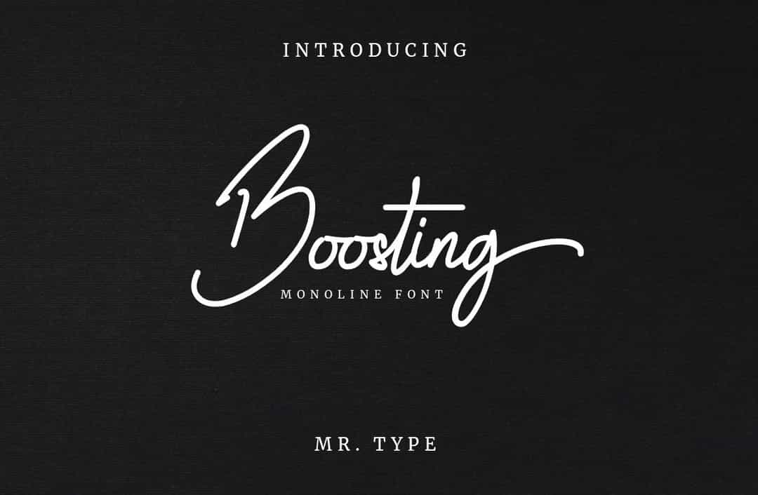 Boosting Font | Font Scoop